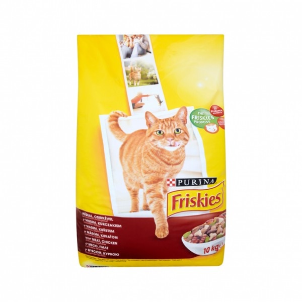 Friskies Suva hrana za maačke Adult Meso, Piletina i Povrće 10 Kg