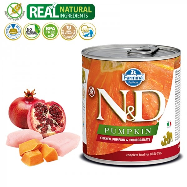 N&D Vlažna hrana konzerva Dog Pumpkin Chicken&Pumpkin&Pomegranate 285g