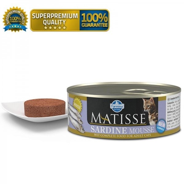 Matisse Vlažna hrana Cat Mousse Sardine 85g