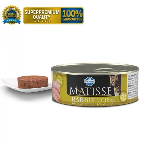 Matisse Vlažna hrana Cat Mousse Rabbit 85g