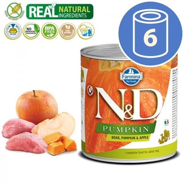 N&D Vlažna hrana Can Dog PM Boar&Pumpkin&Apple 285g x 6kom pakovanje