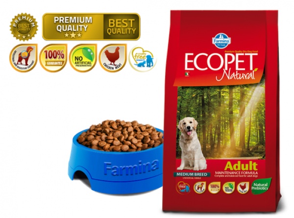 Ecopet Natural Adult Medium 10kg+2kg gratis