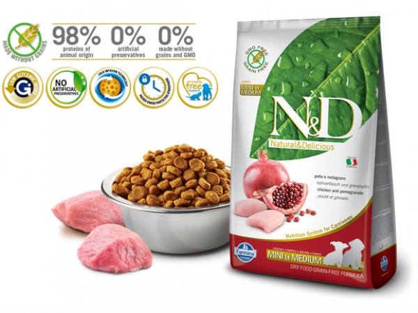 N&D Suva hrana Prime Puppy Mini and Medium Chicken&Pomegranate 12 kg