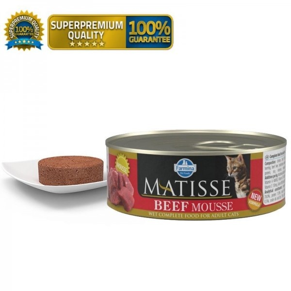 Matisse Vlažna hrana Cat Mousse Beef 85g