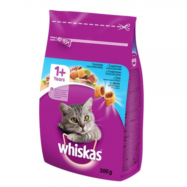 Whiskas Briketi Adult Suva hrana tunjevina, povrće i kroketi 300g