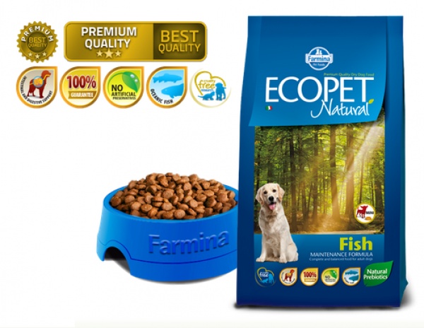Ecopet Suva hrana Natural High Premium Fish Mini Adult 10kg+2kg Gratis