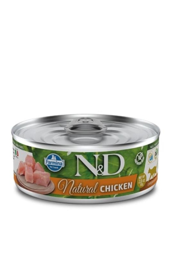 N&D Natural Chicken Vlažna hrana za mačke 80g x 12kom