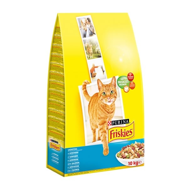 Friskies Suva hrana za mačke Adult Losos i Povrće 10 Kg