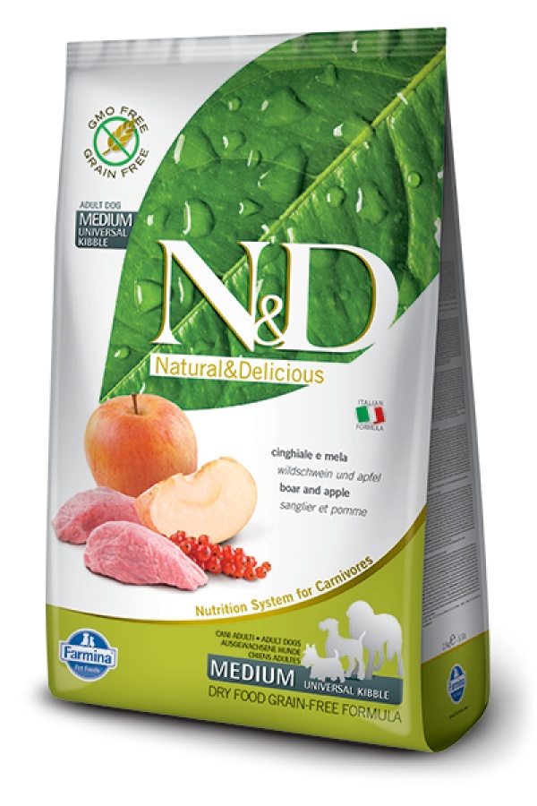 N&D Suva hrana Prime Dog Medium Adult Boar&Apple 2,5kg