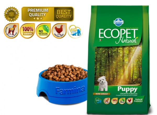 Ecopet Suva hrana Natural High Premium Puppy Mini 10kg+2kg Gratis