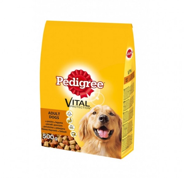 Pedigree Suva hrana Adult govedina i živina 500 g