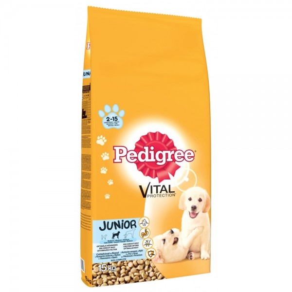 Pedigree Suva hrana Junior piletina (2-15 meseci) 15 Kg