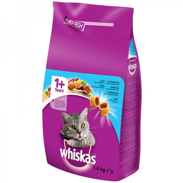 Whiskas Briketi Adult Suva hrana tunjevina, povrće i kroketi 1.4 Kg