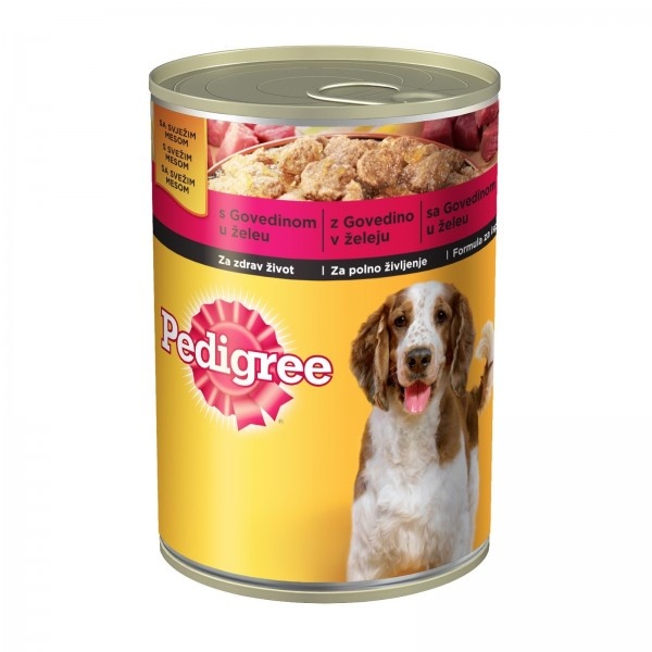 Pedigree Vlažna hrana konzerva Adult govedina 400g