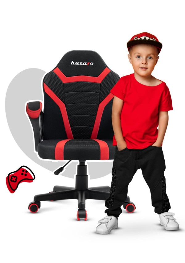 Huzaro Dečija Gaming stolica Ranger 1.0 Red Mesh