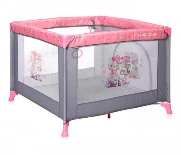 Prenosiva ogradica za bebe Game zone pink Travelling