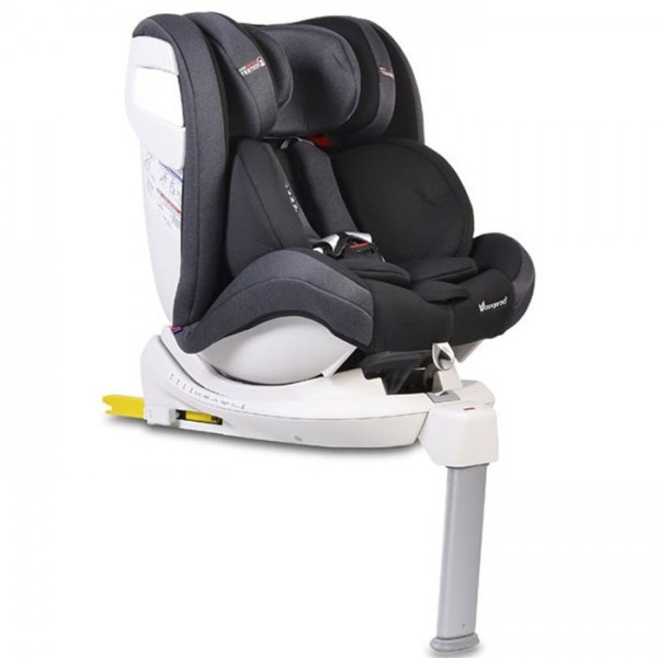 Auto-sedište za decu Admiral crno 0-36 kg sa isofix-m i pomoćnom nogom