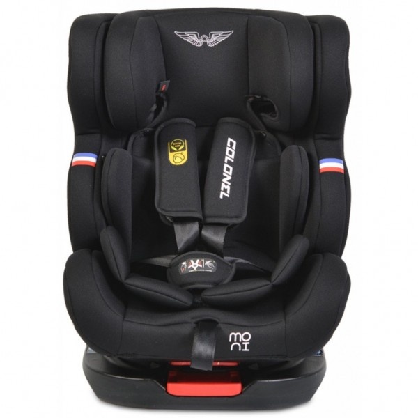 Autosedište za decu Colonel crni, sa isofix-om 0-36kg