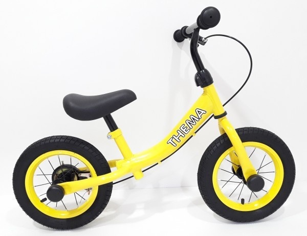 Balance bike - Bicikla za decu sa ručnom kočnicom, žuta