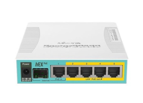 MikroTik RouterBOARD RB960PGS hEX PoE (5x GE, SFP)