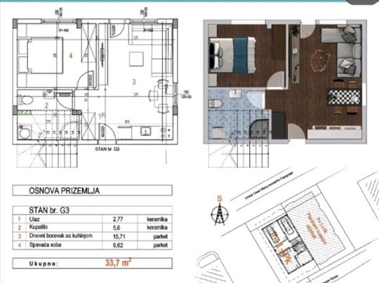 Jednoiposoban nov stan-Telep
