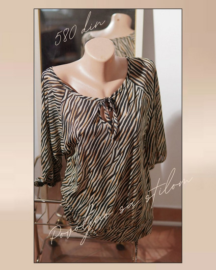 3.4. Animal print bluza Okay L