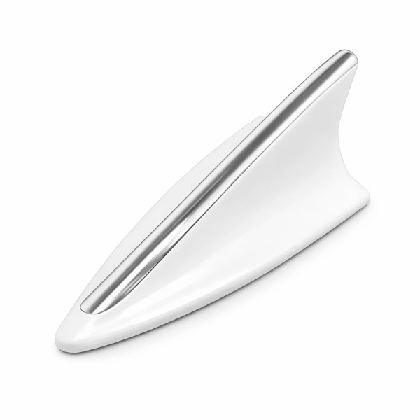 KROVNA ANTENA DEKORATIVNA SHARK BELA/HROM 14.5x5.5CM