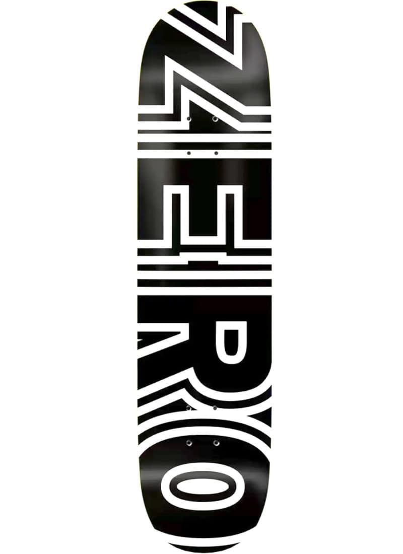 Deck Zero Team Bold Black R7 8.5