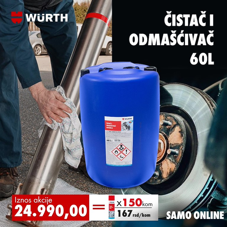 Čistač i odmašćivač kočnica 60L