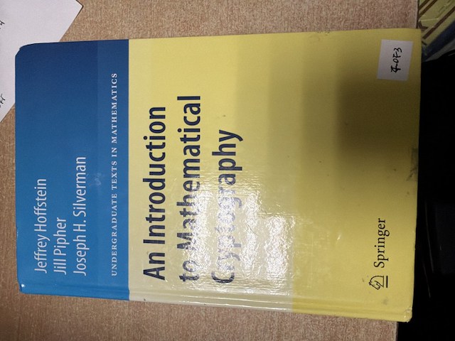 an inteoduction to mathematical cryptography hogfstein