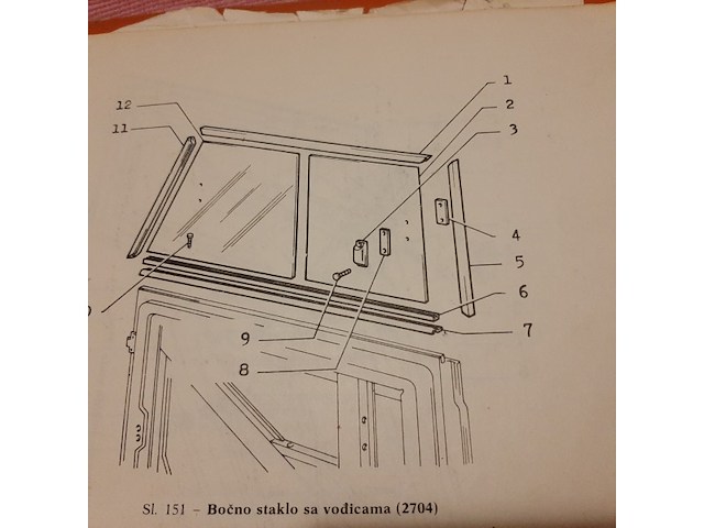 fiksno staklo vrata za kampanjolu 1107