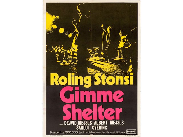 ROLLING STONES, GIMME SHELTER - FILMSKI PLAKAT