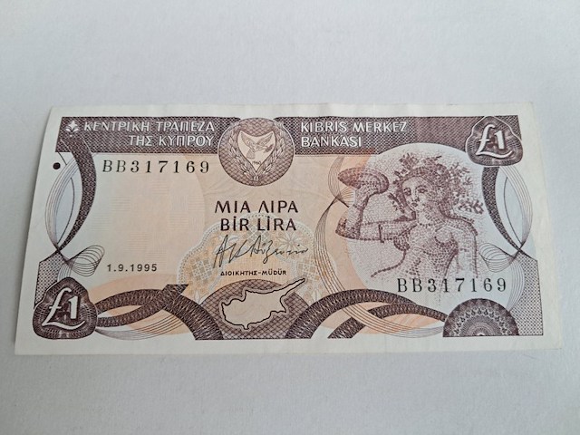 Cyprus 1 Pound 1995. (P-53d) XF