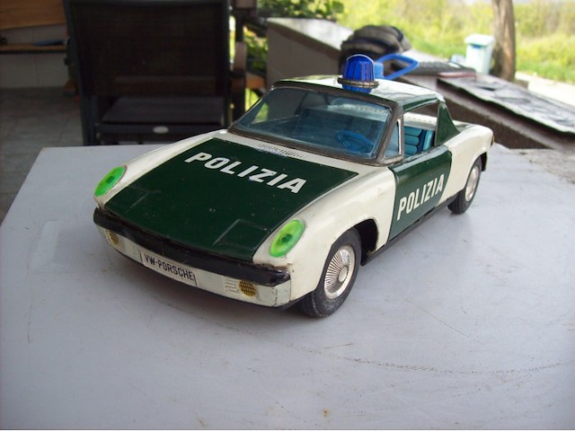 Stari limeni auto POLIZIA VW-PORSCHE 914 Made in Korea
