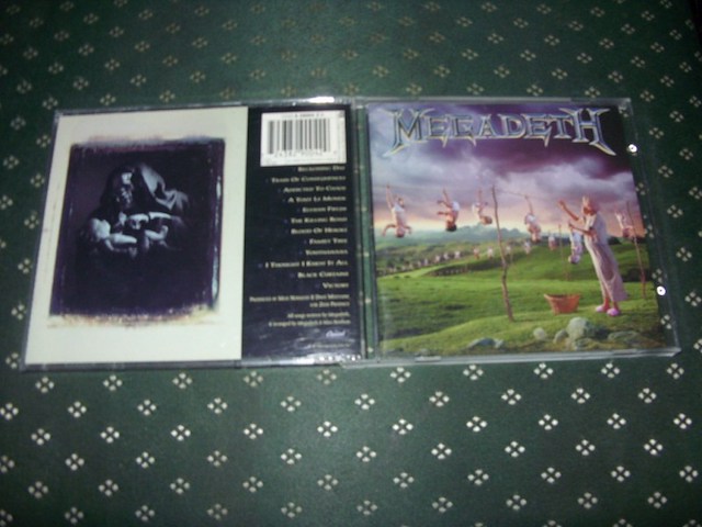 Megadeth – Youthanasia CD Capitol EU 1994.