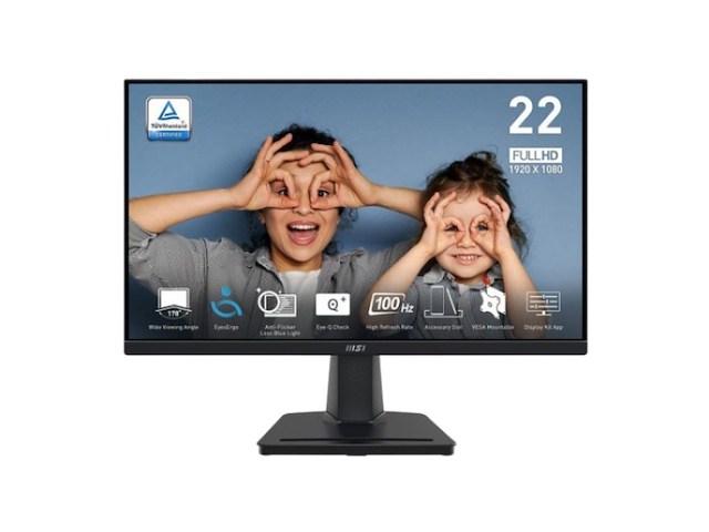 Monitor 22 MSI PRO MP225V FHD VA 100Hz 1 ms HDMI/VGA