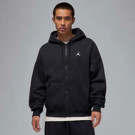 BROOKLYN FLEECE OVERSIZED FULL-ZIP HOODIE 'BLACK'