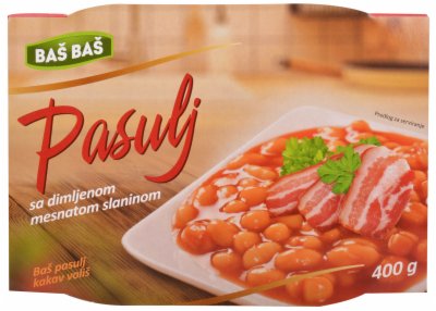 PASULJ SA DIMLJENOM SLANINOM BAŠ BAŠ 400G