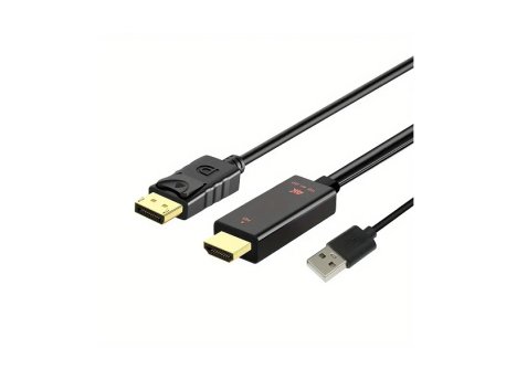VELTEH HDMI M. na Displayport M. Kabl 1.8m H2DP-K180
