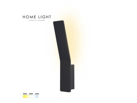 HOME LIGHT Solea 84 CCT LED zidna lampa crna