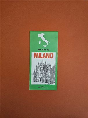 Mapa grada Milano (1982)