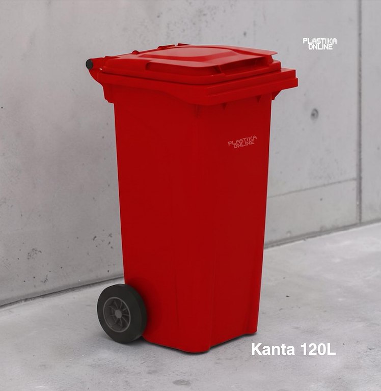 Kanta za smeće 120L Urban crvena
