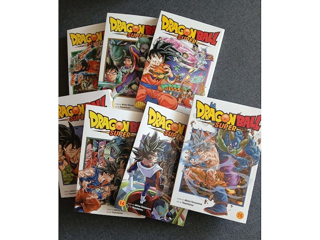 Dragon Ball Super Manga vol.9,10,11,12,13,14,15 komplet