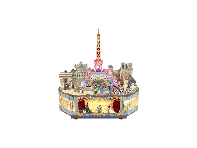 3D Puzla - Tonecheer, Romantic Paris, Rotating Music Box