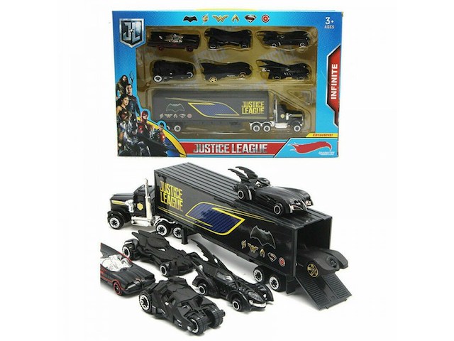 Batmobile set 6x autića, i kamion 24 cm