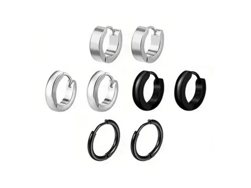Mindjuse nerdjajuci celik, set 4x para, crne, srebrne