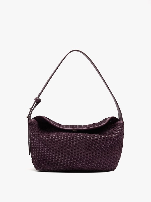 SHOULDER BAG WITH BRAIDED LEATHER