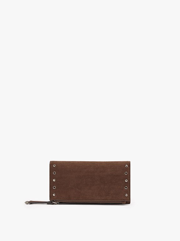 LEATHER-EFFECT WALLET WITH STUDS