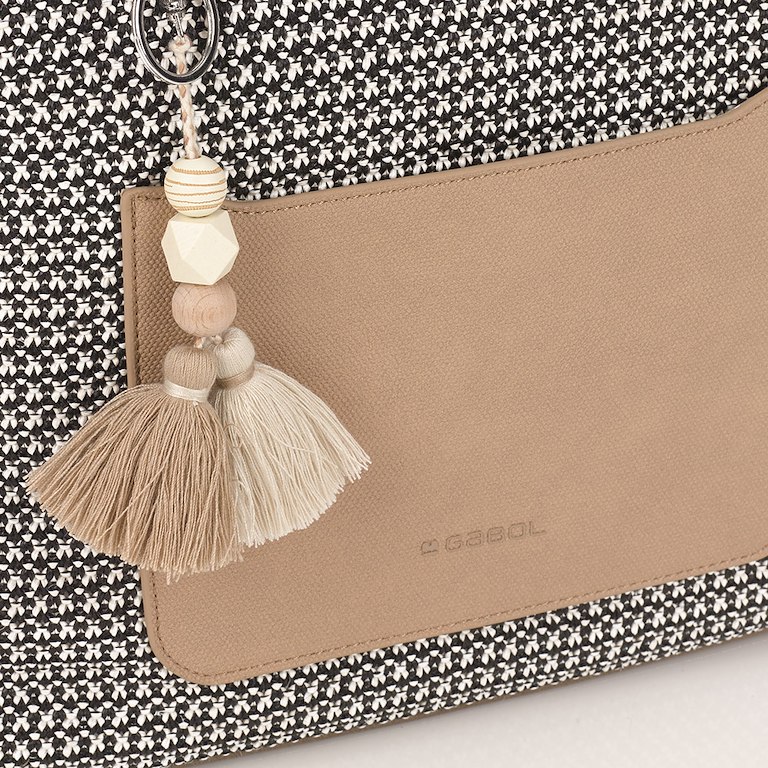 Torba na rame ženska 32x29x12 cm Dolce krem