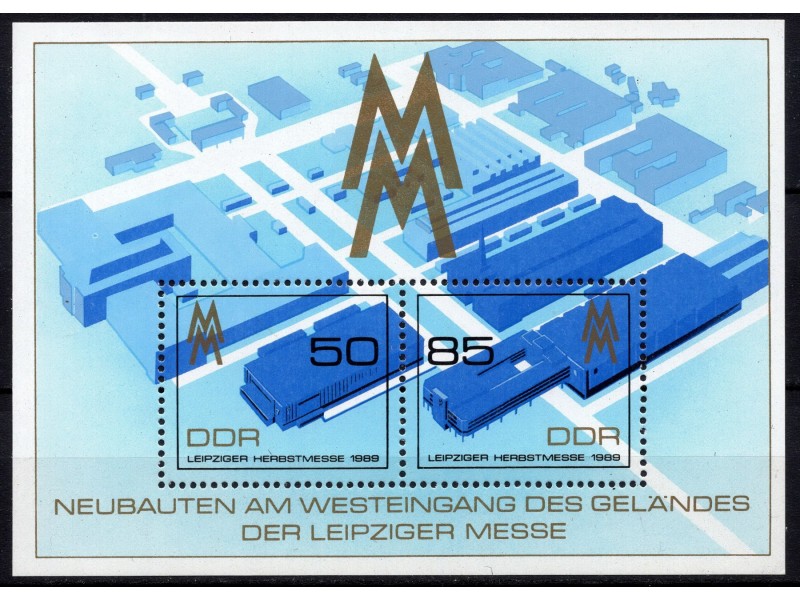 Nemačka DDR 1989. Blok br. 99